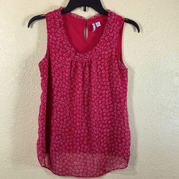 Elle | Tops | Elle Top Sleeveless Blouse Redpink Xs | Poshmark